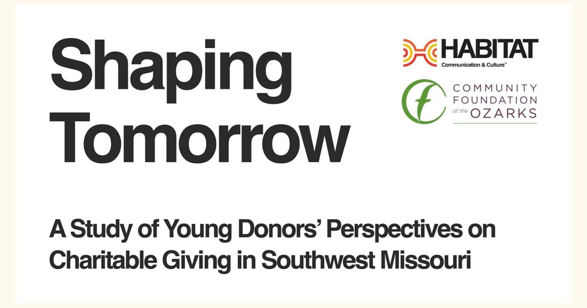Shaping Tomorrow - Community Foundation of the Ozarks
